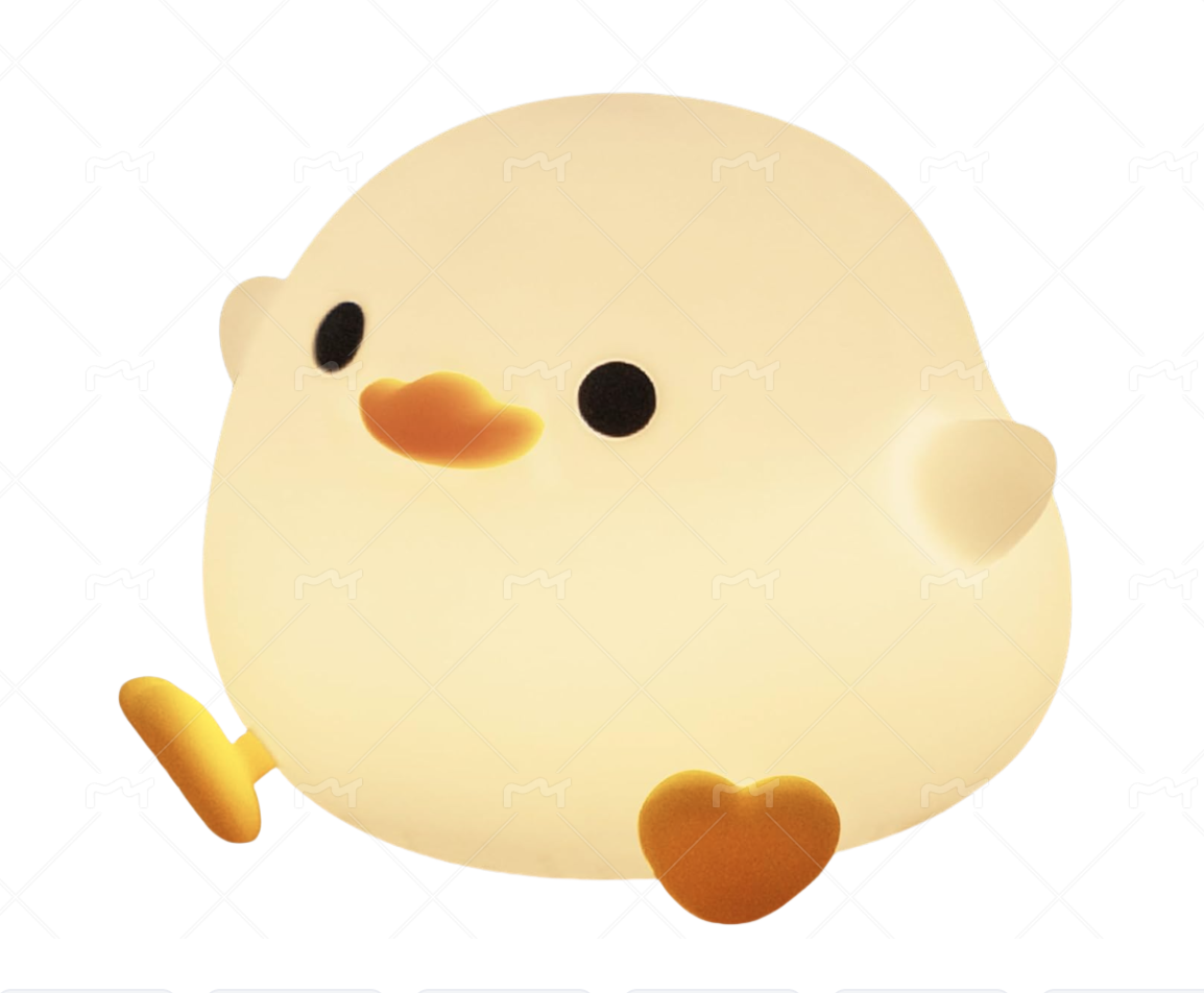 Silicone Dimmable Duck Night Light Rechargeable for Bedroom | Shop ...