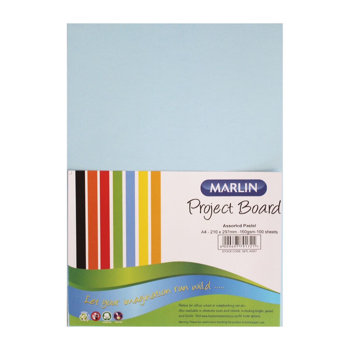 Marlin - 100 A4 Project Boards 160gsm - Pastel Assorted x 2 | Shop ...