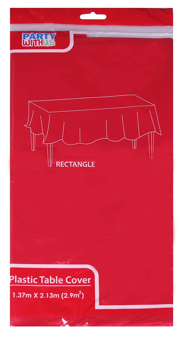 Plastic Table Cover 137cmx213cm - 100g Red | Shop Today. Get it ...