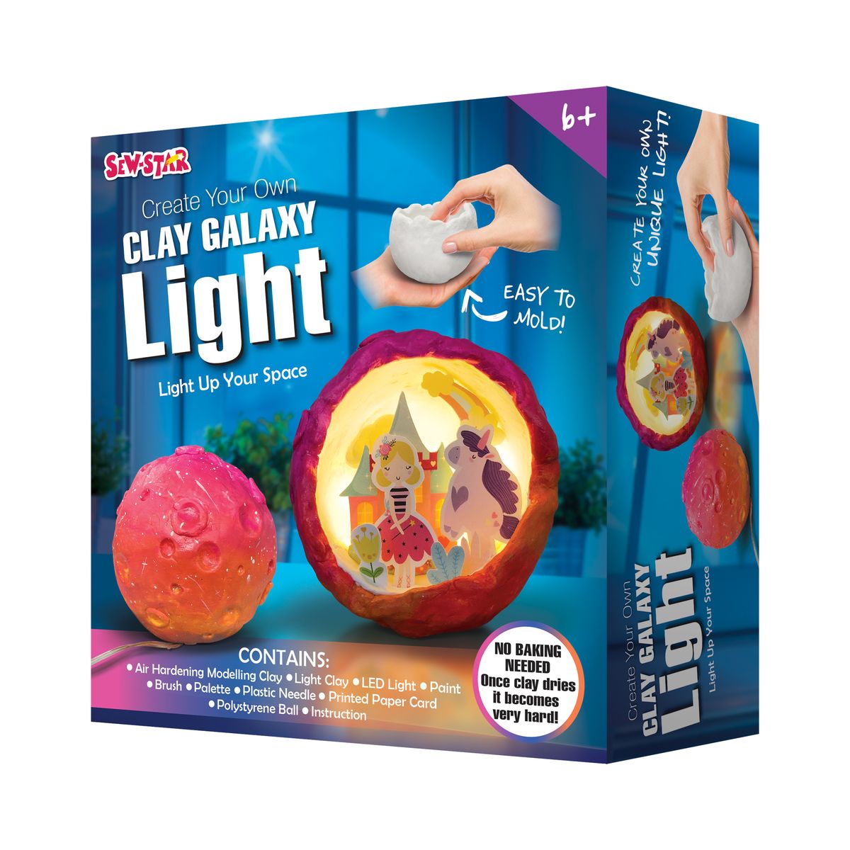Sew-Star Create Your Own Clay Galaxy Light DIY Craft Kit | Shop Today ...