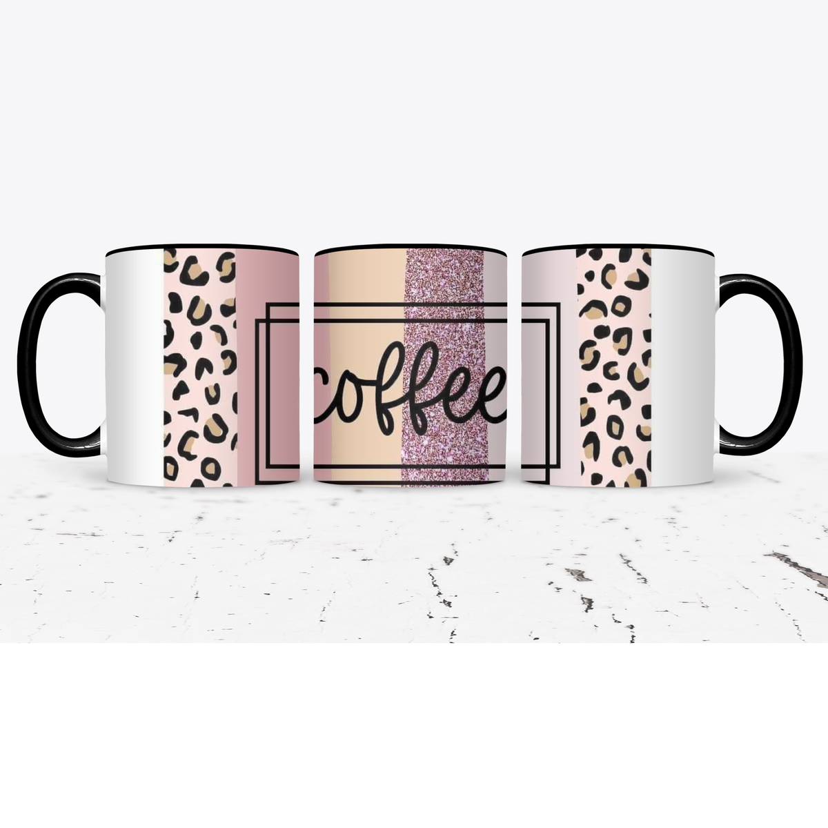 Coffee Leopard Print Printed Mug 2 Tone | Shop Today. Get it Tomorrow ...