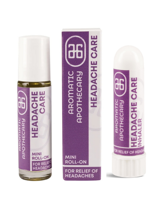 Aromatic Apothecary Headache Care Mini Roll-On 10ml And Inhaler Combo ...