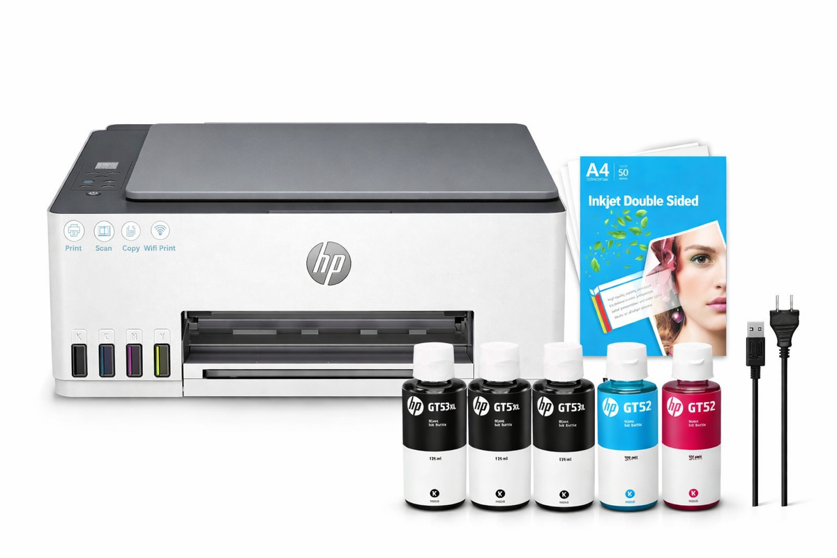 HP Smart Tank 580 All in one Printer-Copy,Print,Scan,Wireless + Photo ...