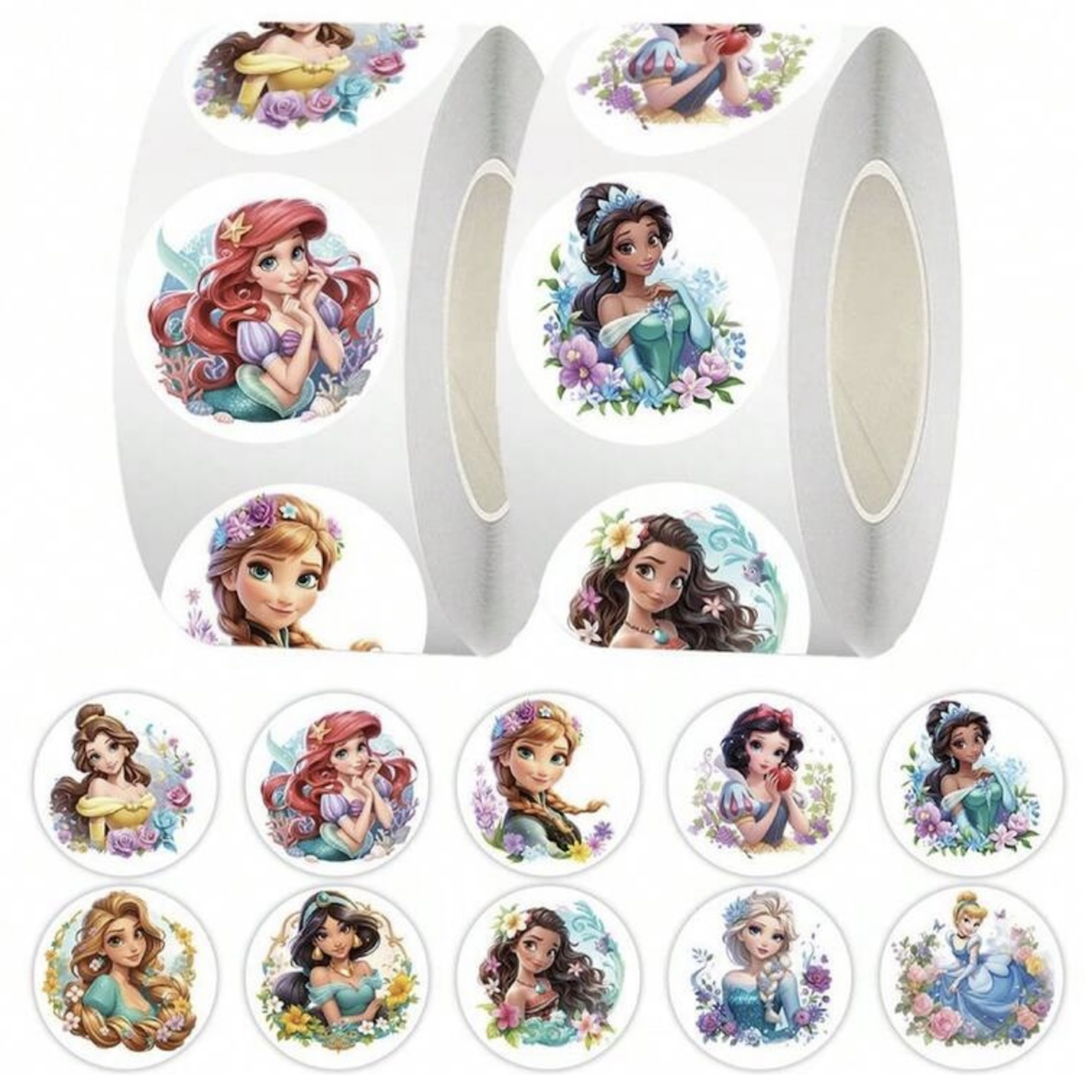 Stickers Disney Princesses Assorted Roll 500 Pieces | Shop Today. Get ...