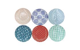 6-Piece Mixed Bohemian Dinner Plate Set - 26.7cm. | Shop Today. Get it ...