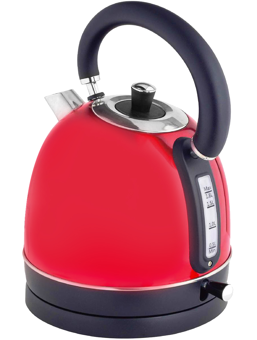 1.8L Capacity 2200W 360° Cordless Electric Dome Kettle with Scale ... 1.8L Capacity 2200W 360° Cordless Electric Dome Kettle with Scale ...