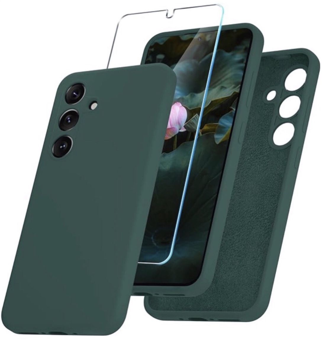 Silicone Cover with Screen Protector Compatible with Samsung Galaxy A56 - Green | Shop Today ...