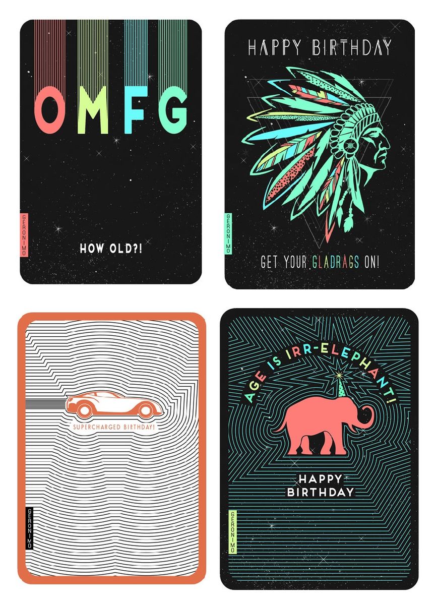Retro Super Futuristic - Greeting Cards Pack of 4 | Shop Today. Get it ...