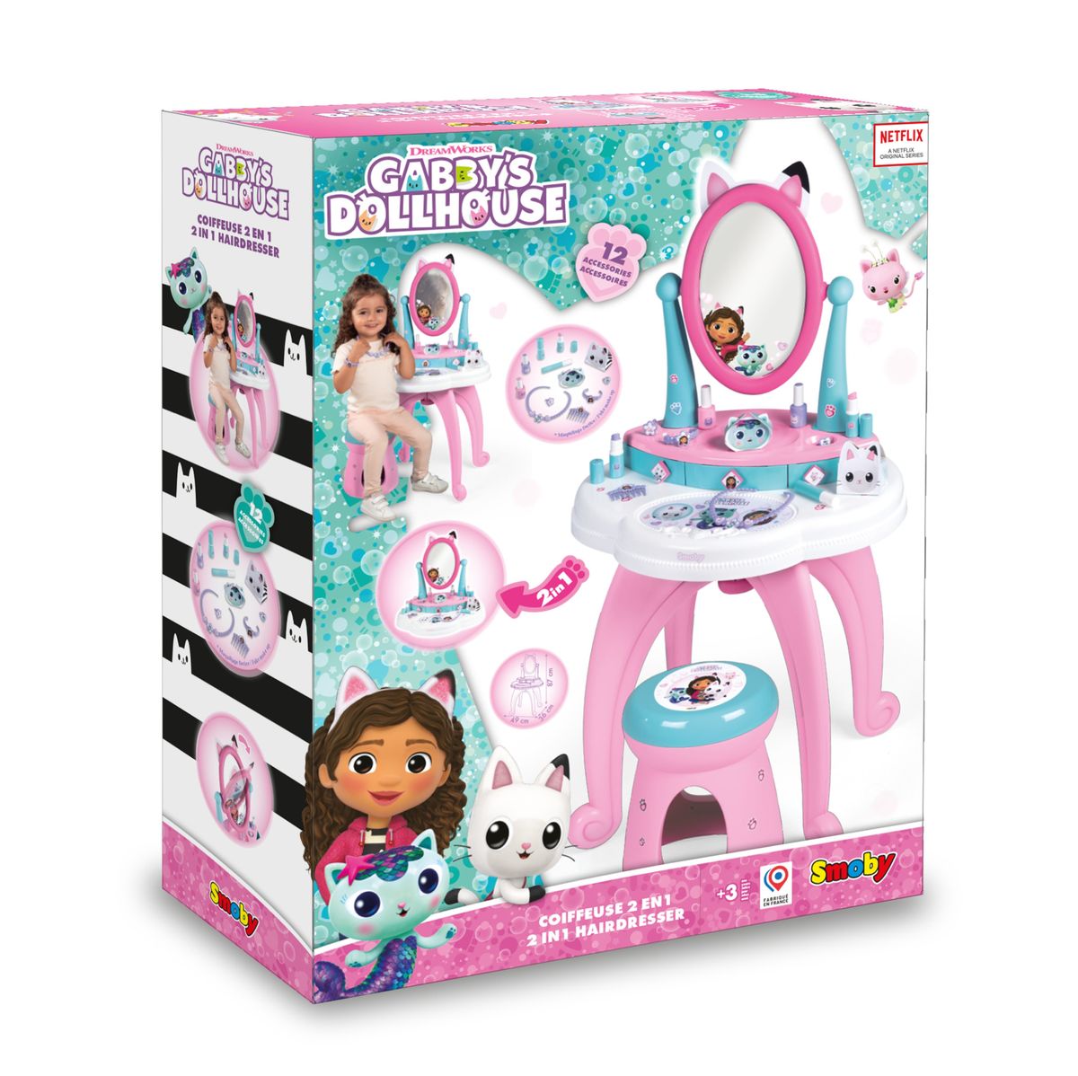 Smoby Gabby's Dollhouse 2-in-1 Dressing Table | Shop Today. Get it ...