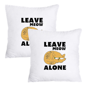 Scatter Cushion Cover Set - Leave Meow Alone - 50cmx50cm | Shop Today ...