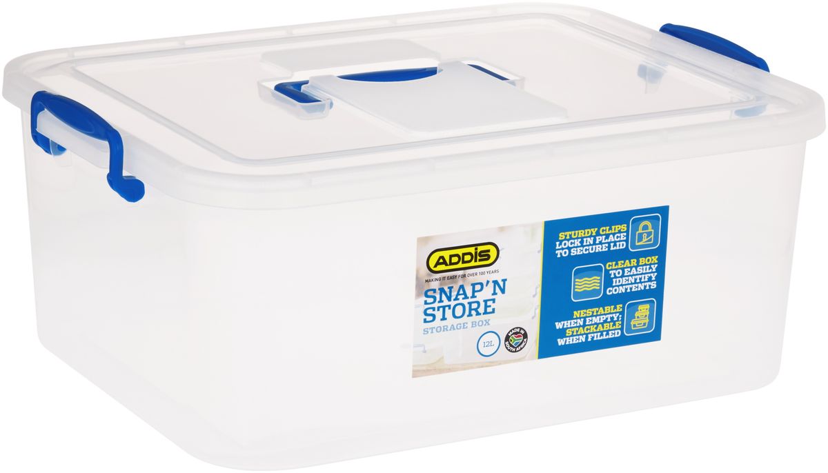 Addis Snap 'N Store Storage Box with Carry Handle 12L | Shop Today. Get ...