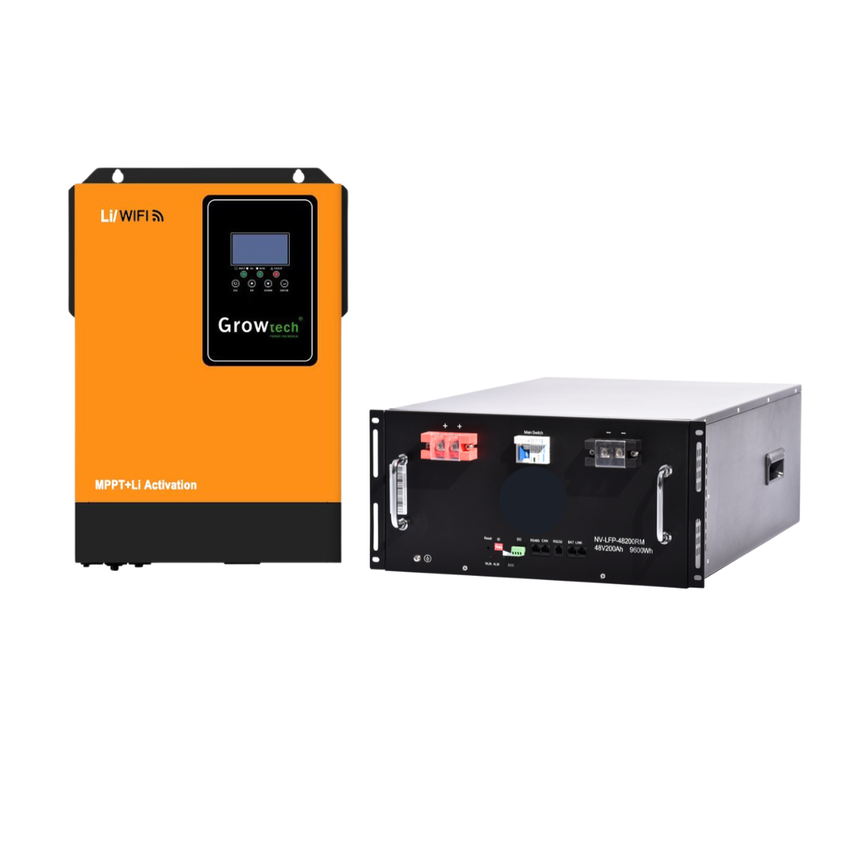 5.5kW Growtech Solar Inverter | 4.8kWh Lithium Battery Combo (100Ah ...