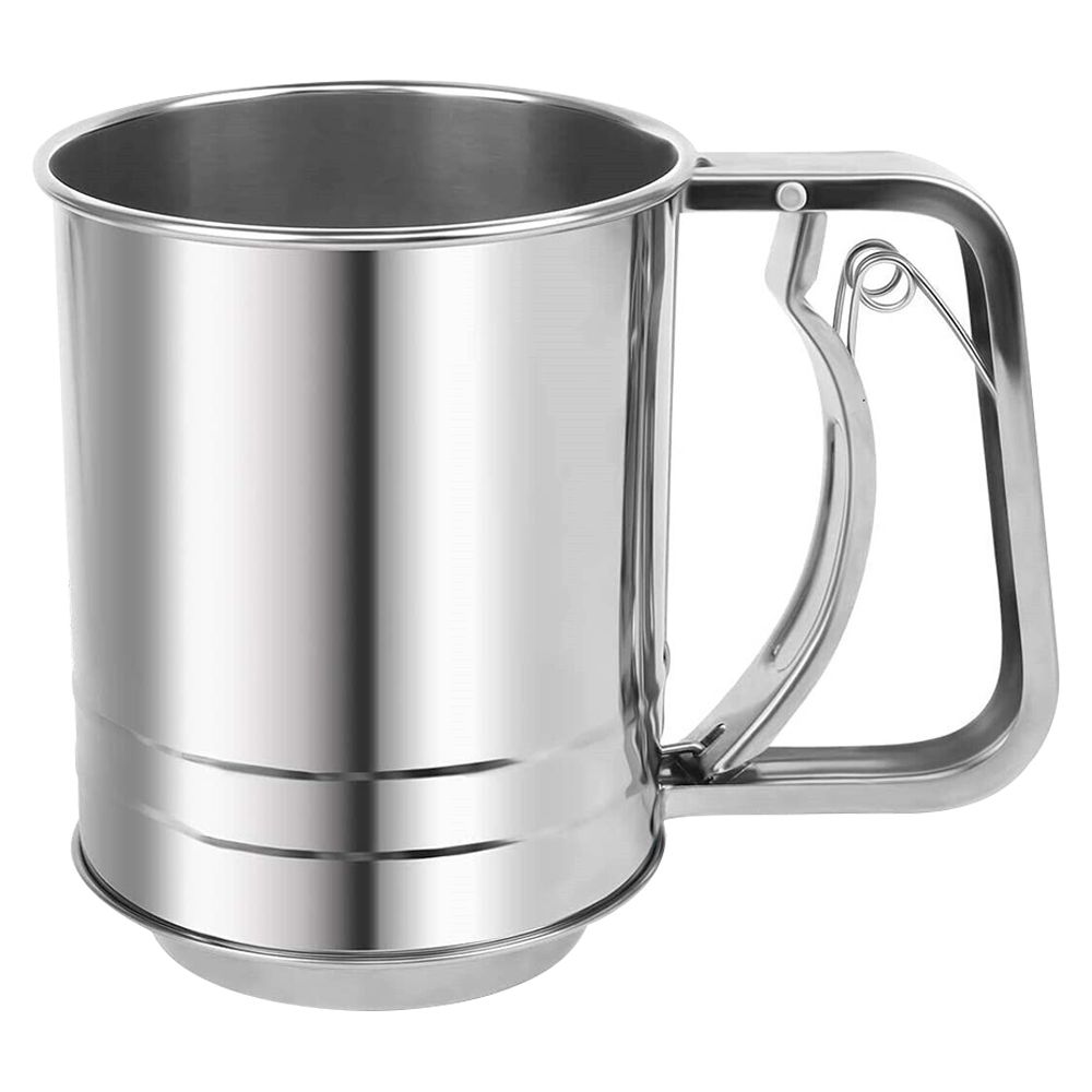 Stainless Steel Flour Sifter for Baking triple Layers Sieve with Hand ...