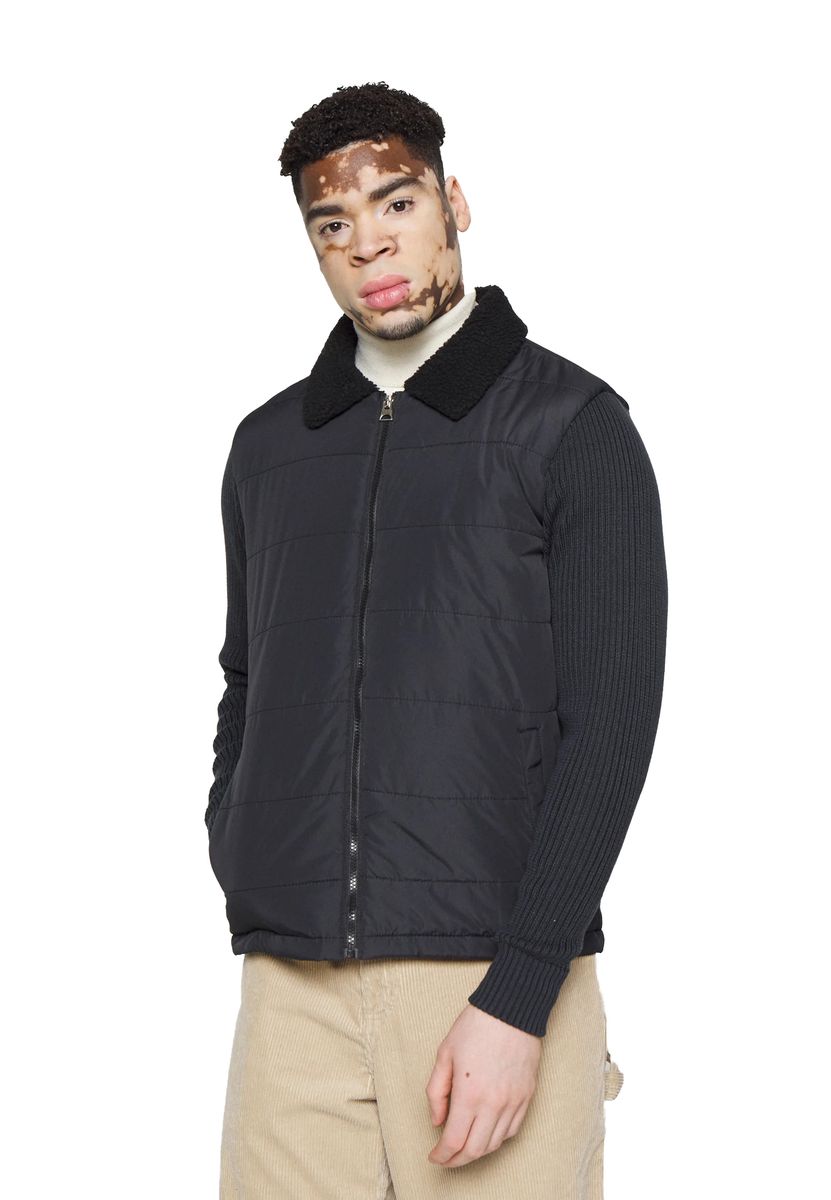 Brave Soul Jacket With Collar - Black | Shop Today. Get it Tomorrow ...