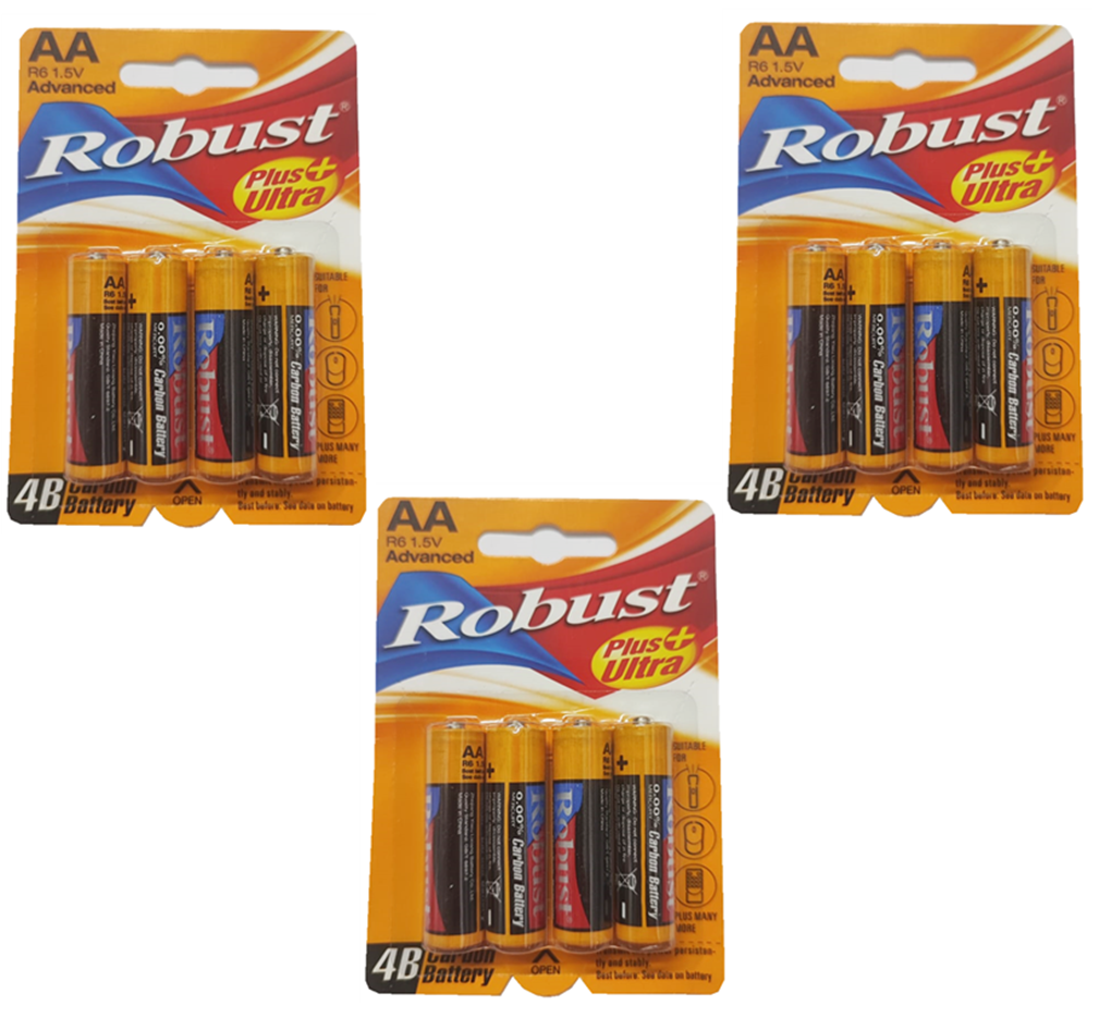 Robust Pack of 4 AA Batteries 3 Packs | Shop Today. Get it Tomorrow ...