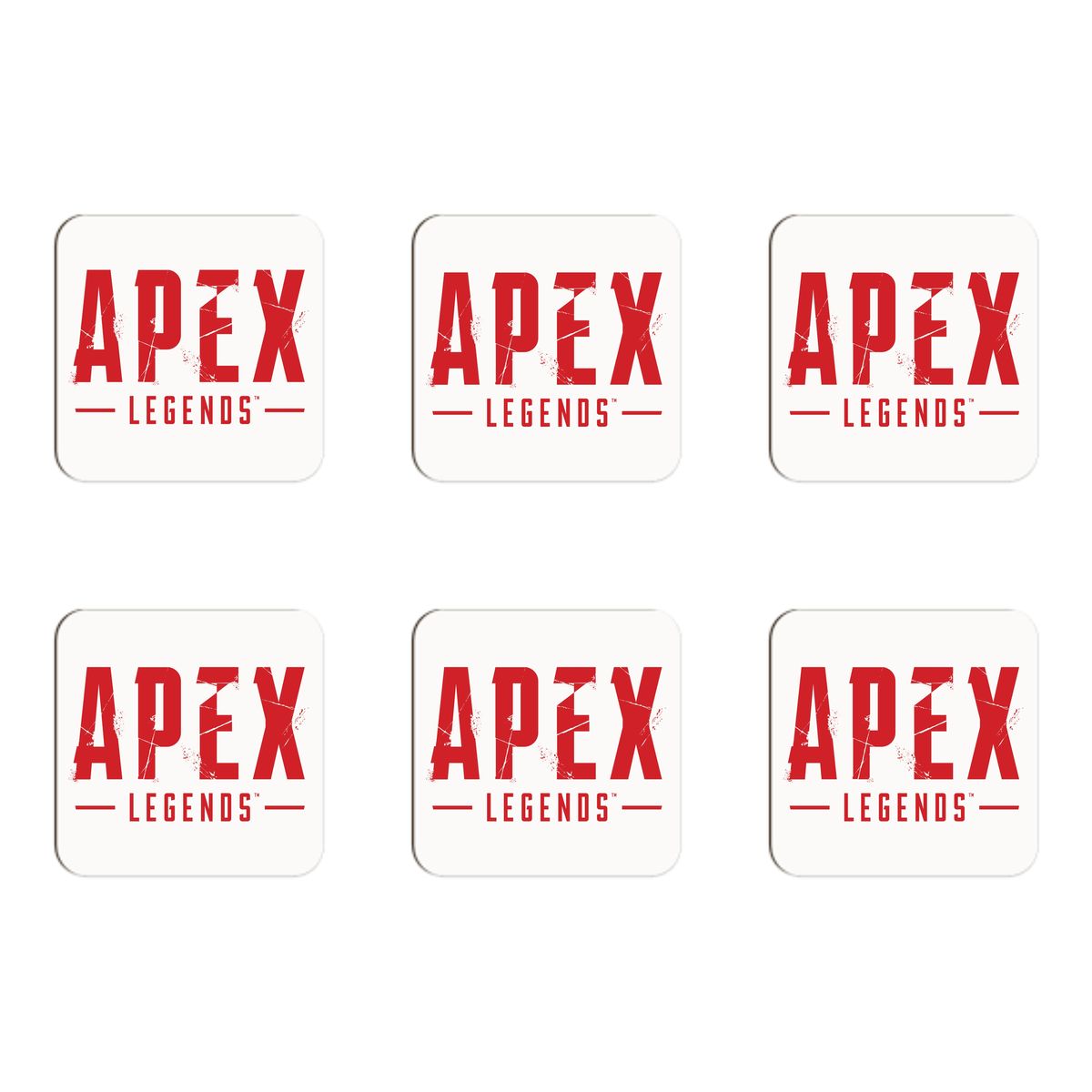 Apex Legends Red Coasters - Set of 6 | Shop Today. Get it Tomorrow ...