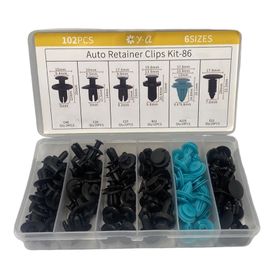 102 Pieces 6 Types Plastic Fastener Clip Kit | Shop Today. Get it ...
