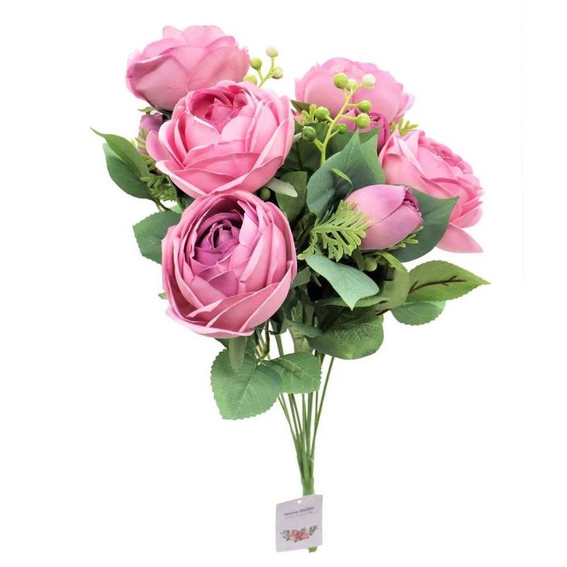 12 Heads Never Fade Artificial Rose Bouquets (Set of 1) -Pink | Shop ...
