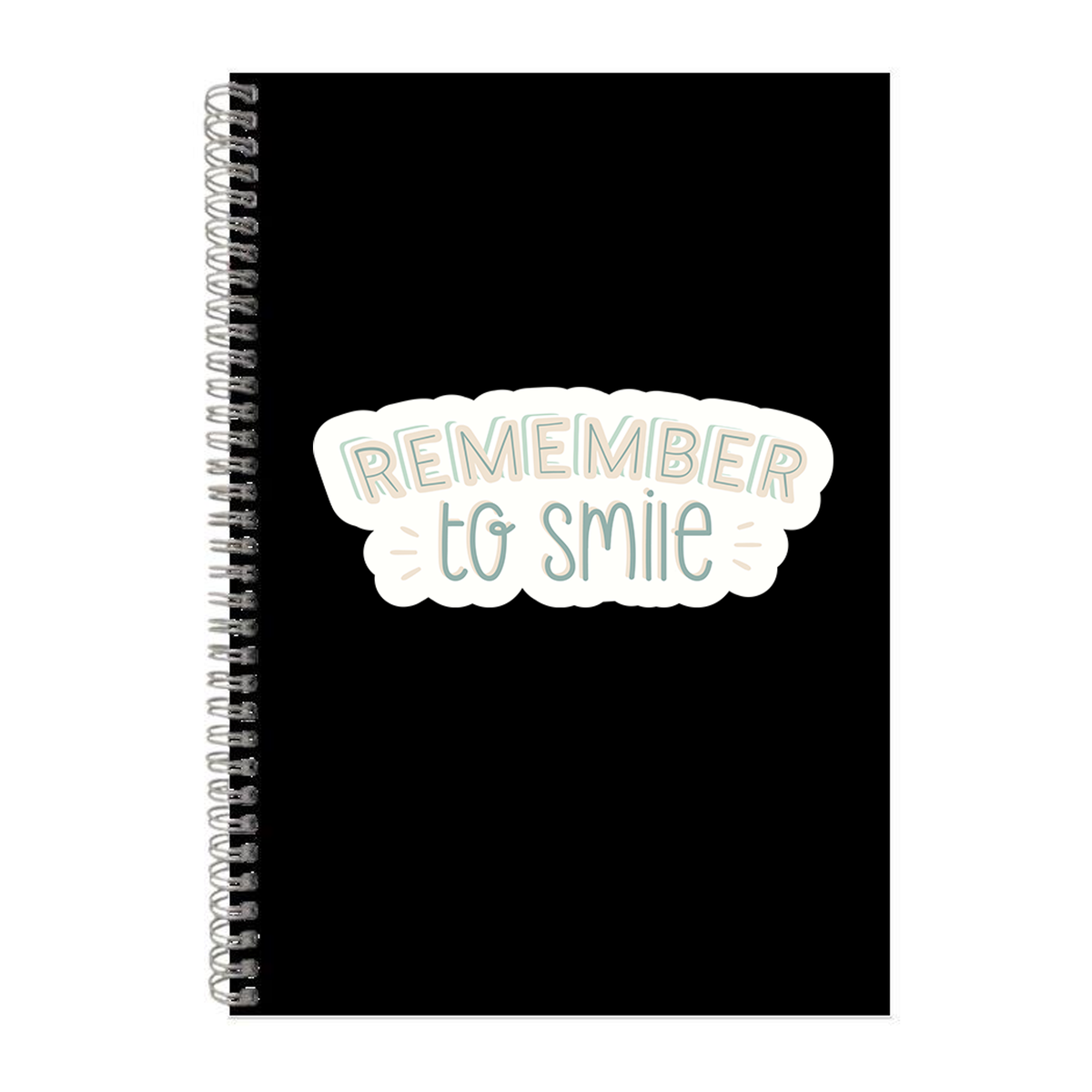 Remember to smile Motivational A4 Notebooks for Women Graphic Present ...