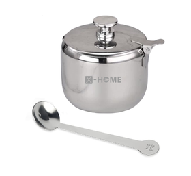 X-HOME Stainless Steel Sugar / Spice Pot 300ml with Teaspoon | Shop ...