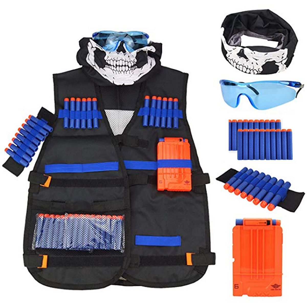 Kids Tactical Vest Kit for Guns with Reload Clips | Shop Today. Get it ...