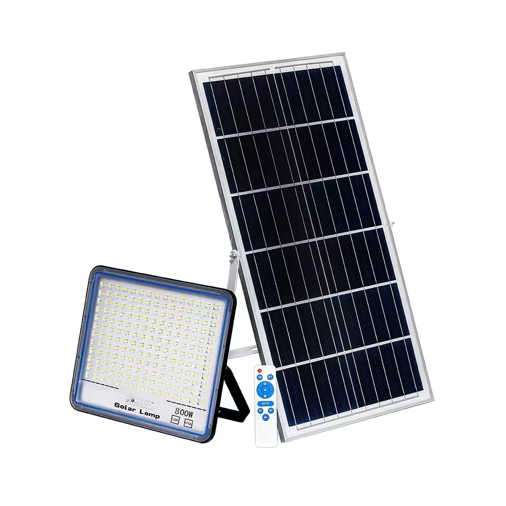 800W Solar Powered LED Flood Light With Panel Remote IP66 Shop