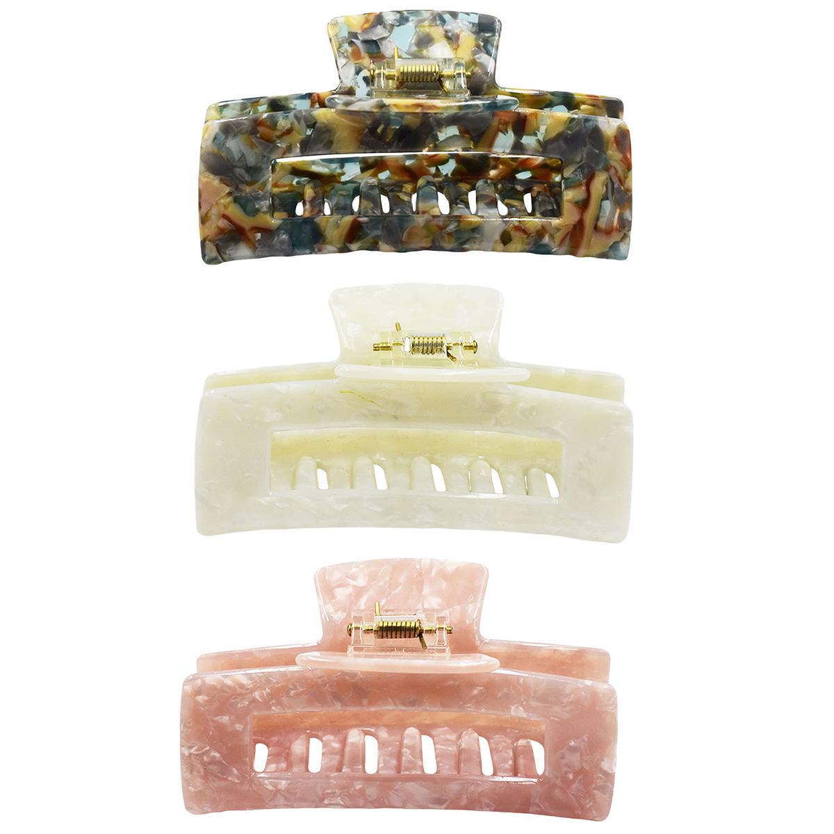 Set of 3 10cm Long Marble Hair Claw Clips | Shop Today. Get it Tomorrow ...