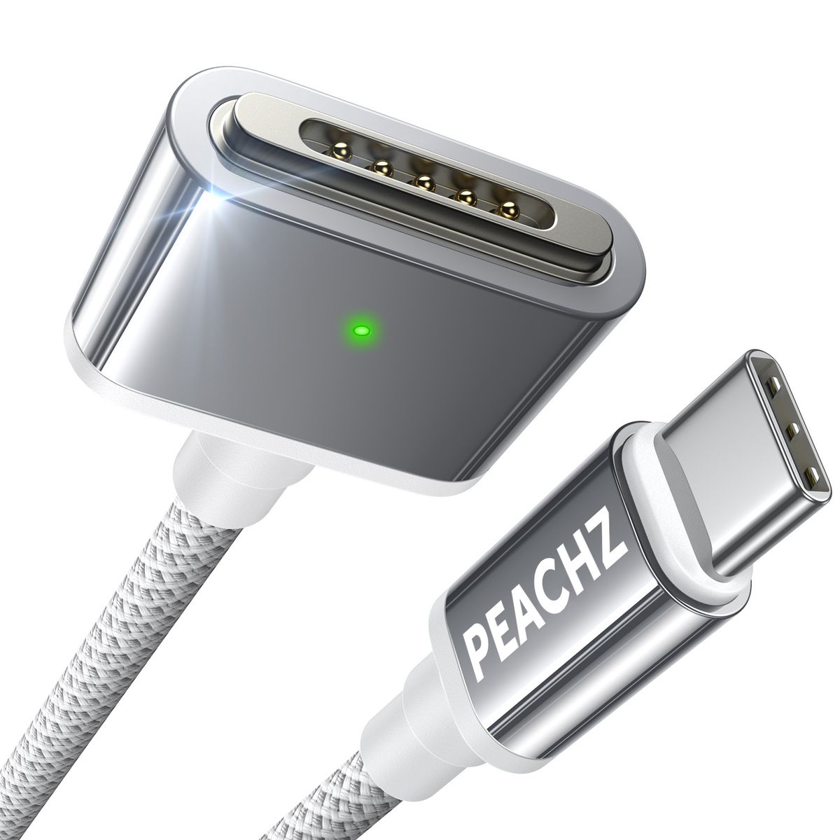 Peachz 140W USB-C Magnetic 3 Cable Fit for MacBook Charger, fit MacBook ...