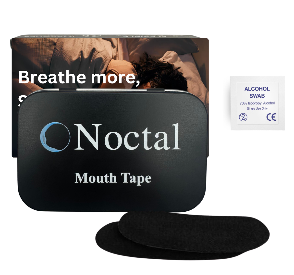 Noctal Premium Mouth Tape with Metal Travel Tin & Alcohol Wipes | Shop ...