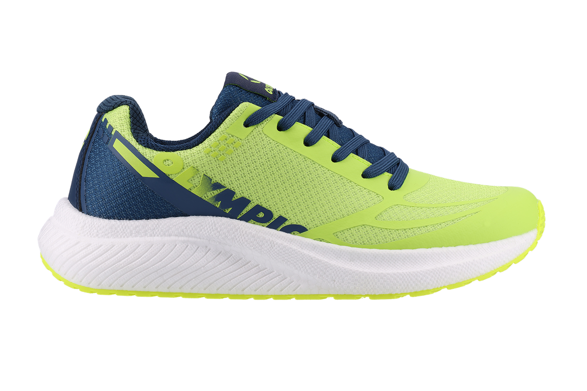 Olympic Mens Bounce 3 V3 Road Running Shoe Lime/Navy | Shop Today. Get ...