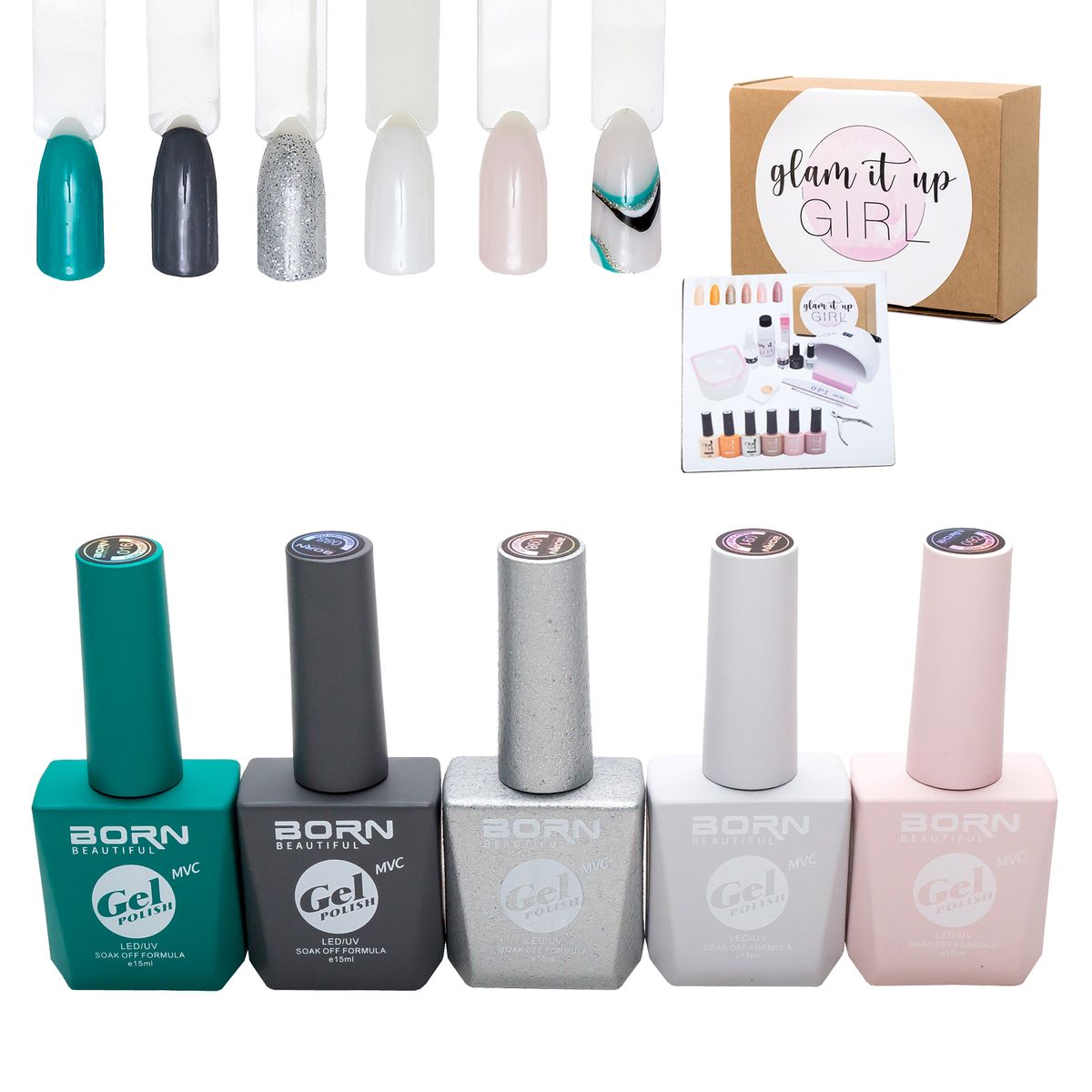 Glam It Up Girl/ UV Gel Nail Polish BB - Set of 5 | Shop Today. Get it ...