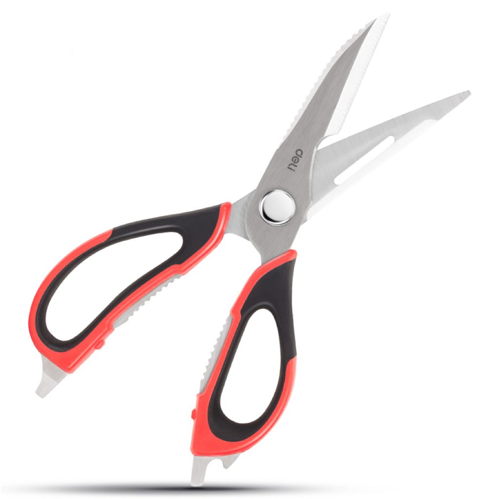 Deli Kitchen Scissors Multi-functional 225mm Red | Shop Today. Get it ...