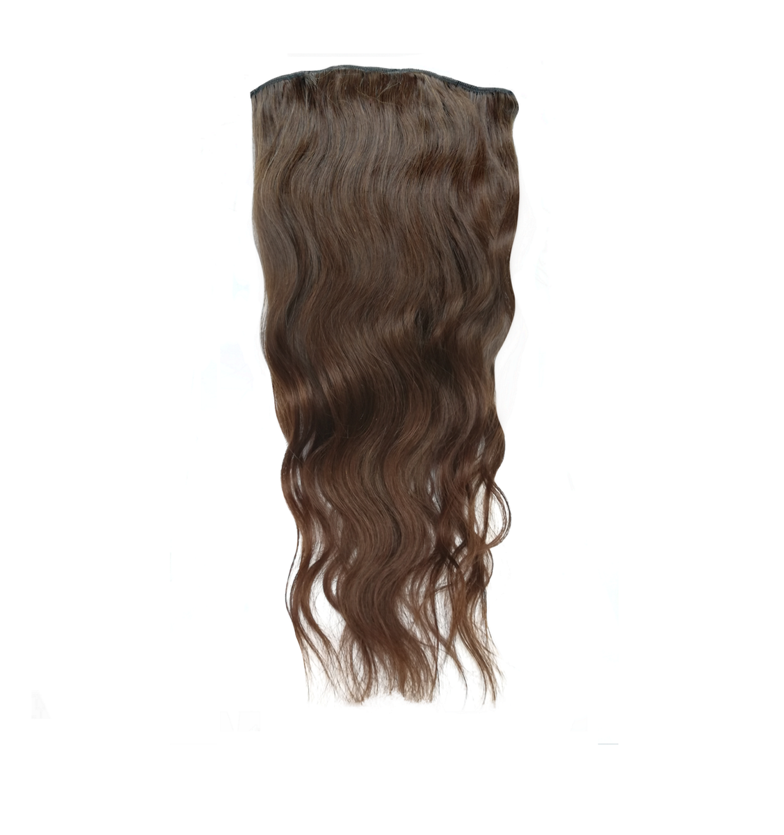 100% Brazilian Remy Wavy Human Hair 7pc XXL 40cm Clip Hair Extensions ...