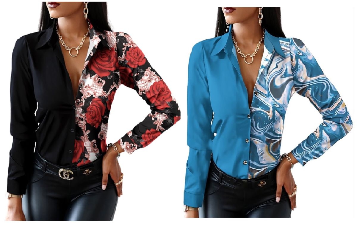 Lebo Plain & Patterned Shirts - Set of 2 | Shop Today. Get it Tomorrow ...