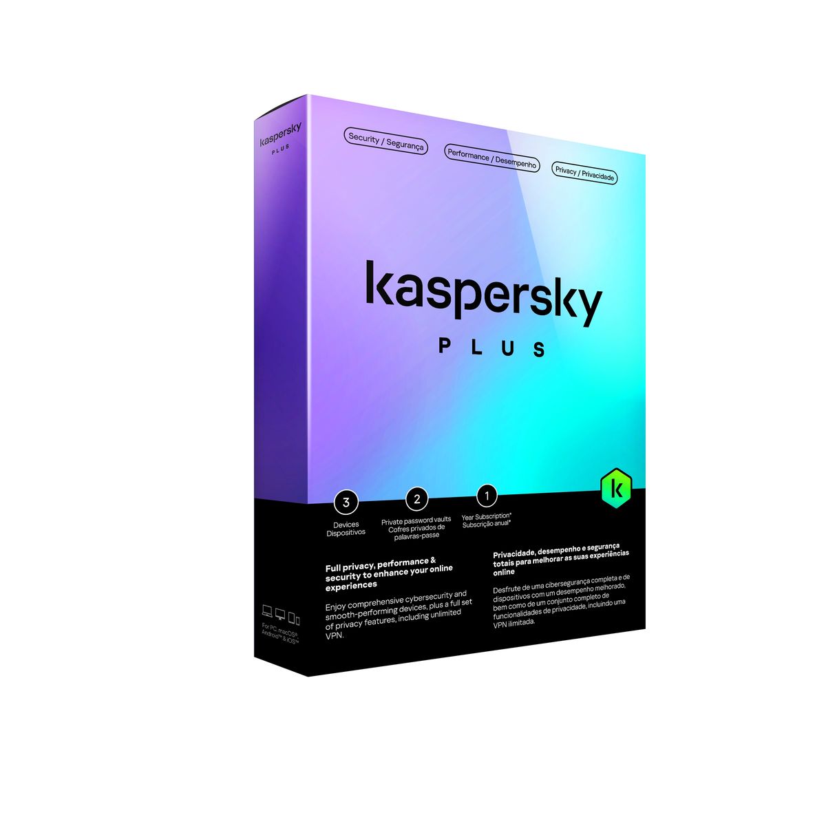 Kaspersky Plus 3 Device 1 Year Subscription Slim Package | Shop Today. Get it Tomorrow ...