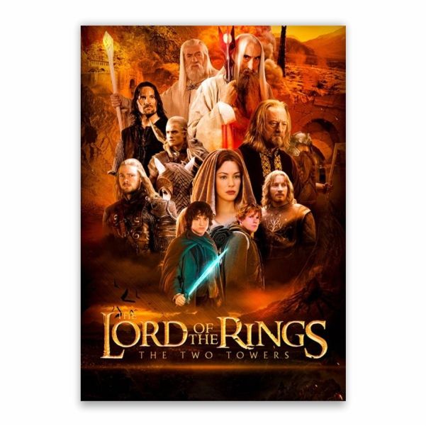 The Lord Of The Rings The Two Towers Characters Poster - A1 | Shop ...