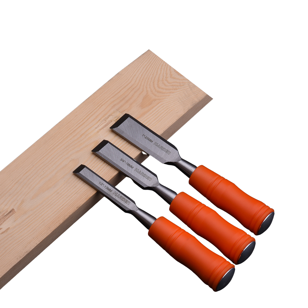 HARDEN 3 Piece Chisel Set Orange Circular Handle Wood | Shop Today. Get ...