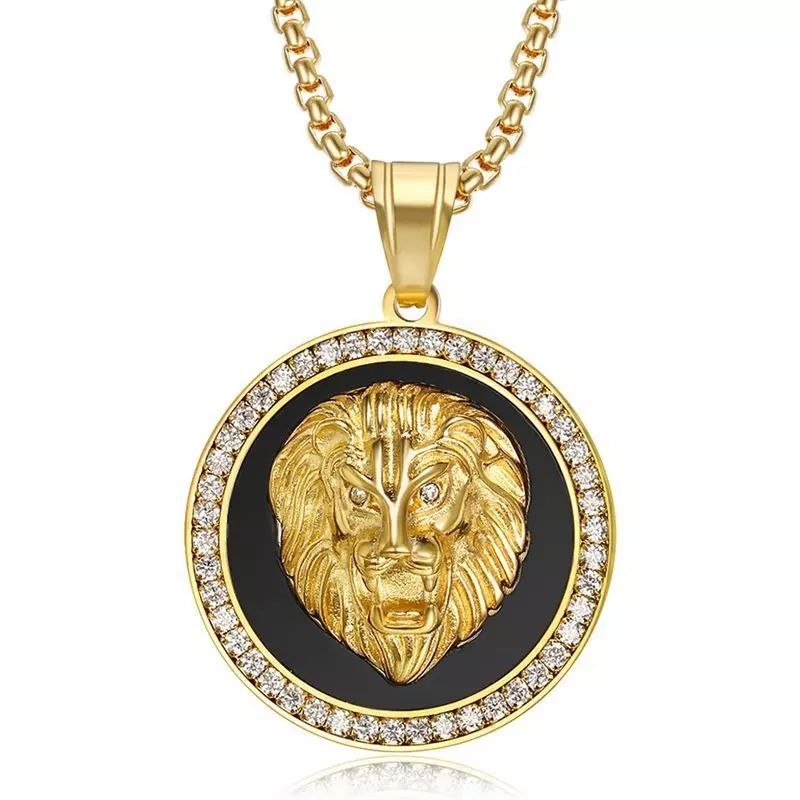 Neckchain Medallion Lion Pendant with Chain | Shop Today. Get it ...