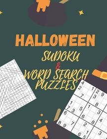 Halloween Sudoku & Word Search Pozzles: Sudoku Puzzles Activities Book ...