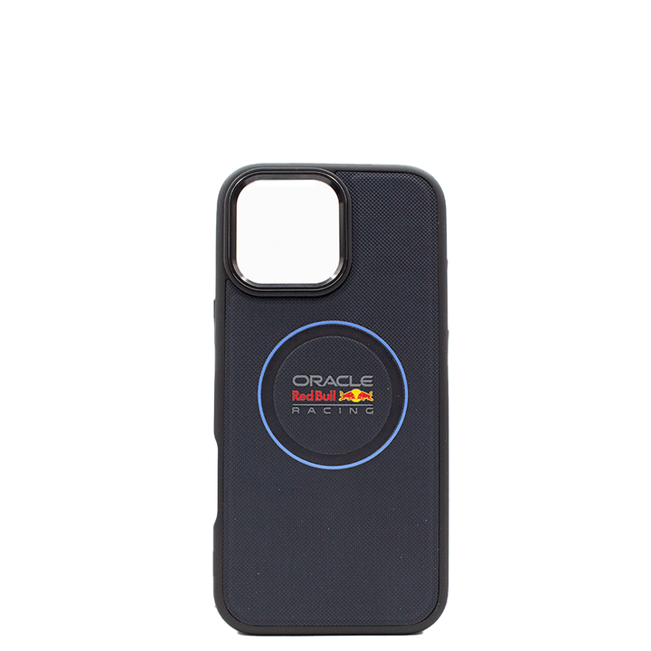 RedBull Racing- Magsafe Meshed Navy Leather Case Compatible with IPhone ...