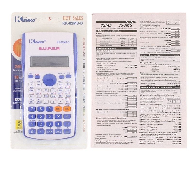 Kenko Scientific Calculator - 240 Functions-88MS-Blue | Shop Today. Get ...