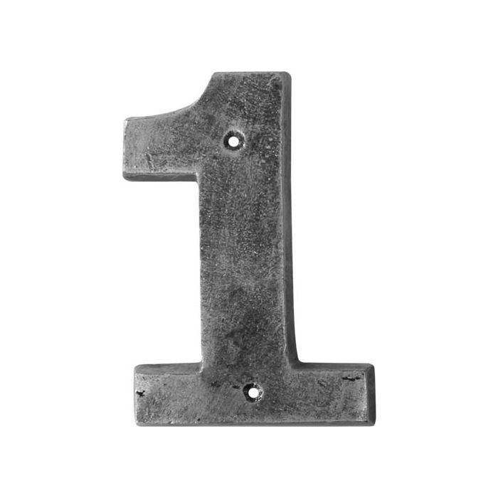 Antique Silver House number No.1- 20cm | Shop Today. Get it Tomorrow ...