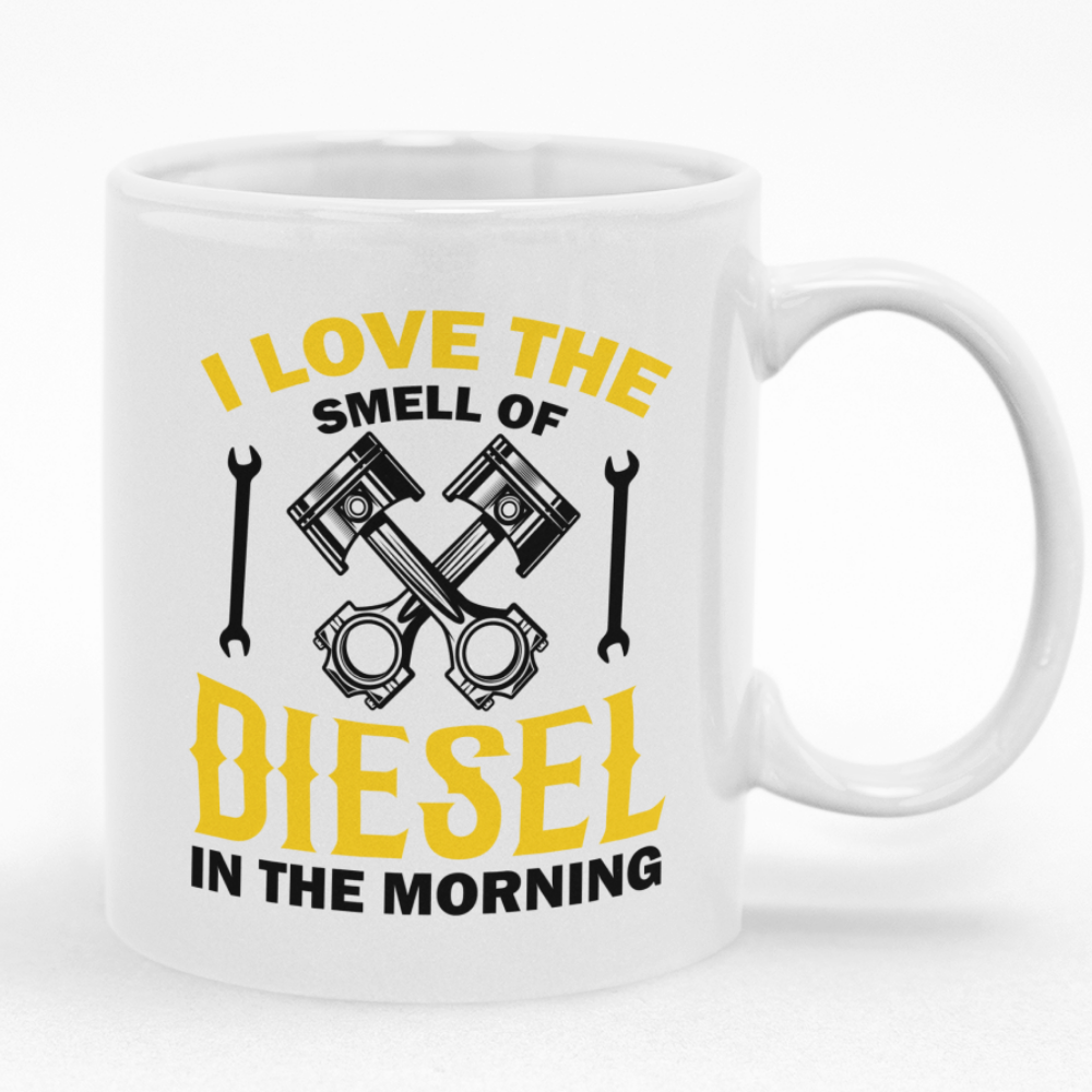 Gift for Diesel Mechanic Birthday Christmas Men Woman Funny Printed Mug ...