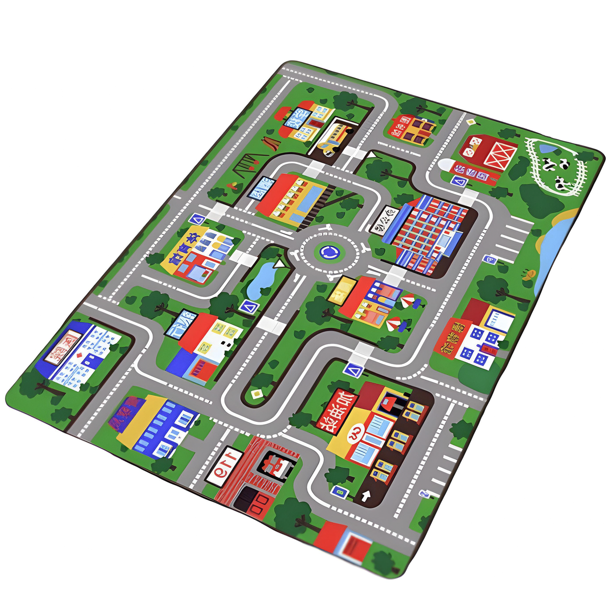 Kids Car Rug Play Mat Living Room Playroom Carpet Non-Slip Children ...