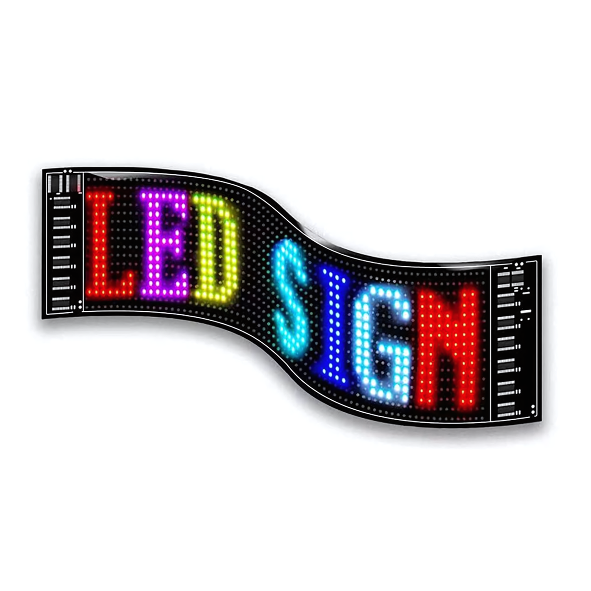 Flexible Colourful LED Matrix Panel App Controlled 20 X 64 Pixels
