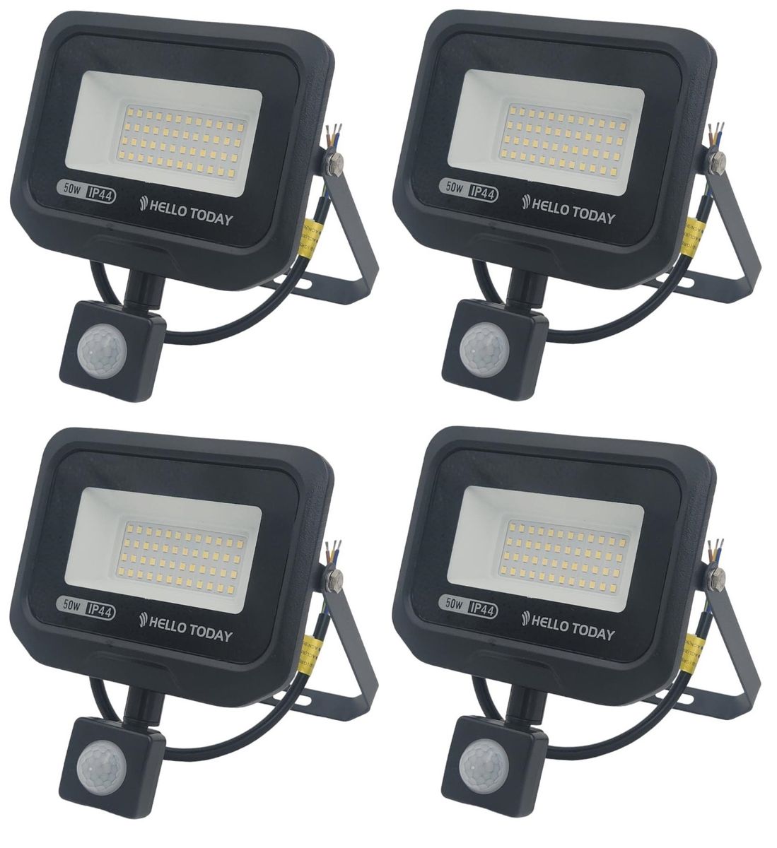 Hello Today Motion Sensor LED Flood Light 50W -4 Pack | Shop Today. Get ...