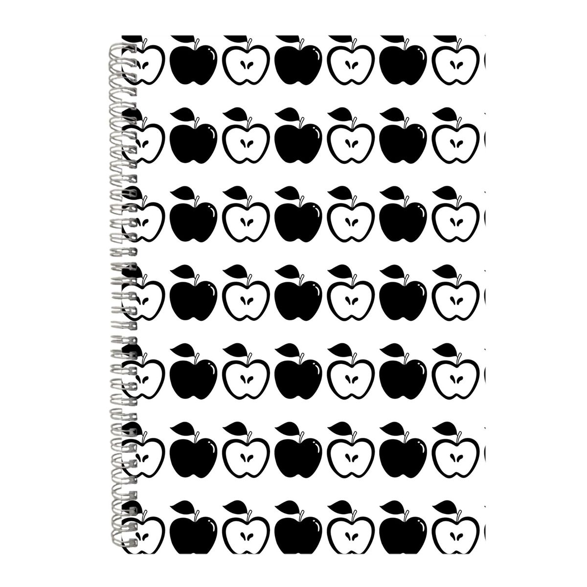 Apples A4 Notebook Spiral and Lined Back To School Graphic Notepad Gift ...