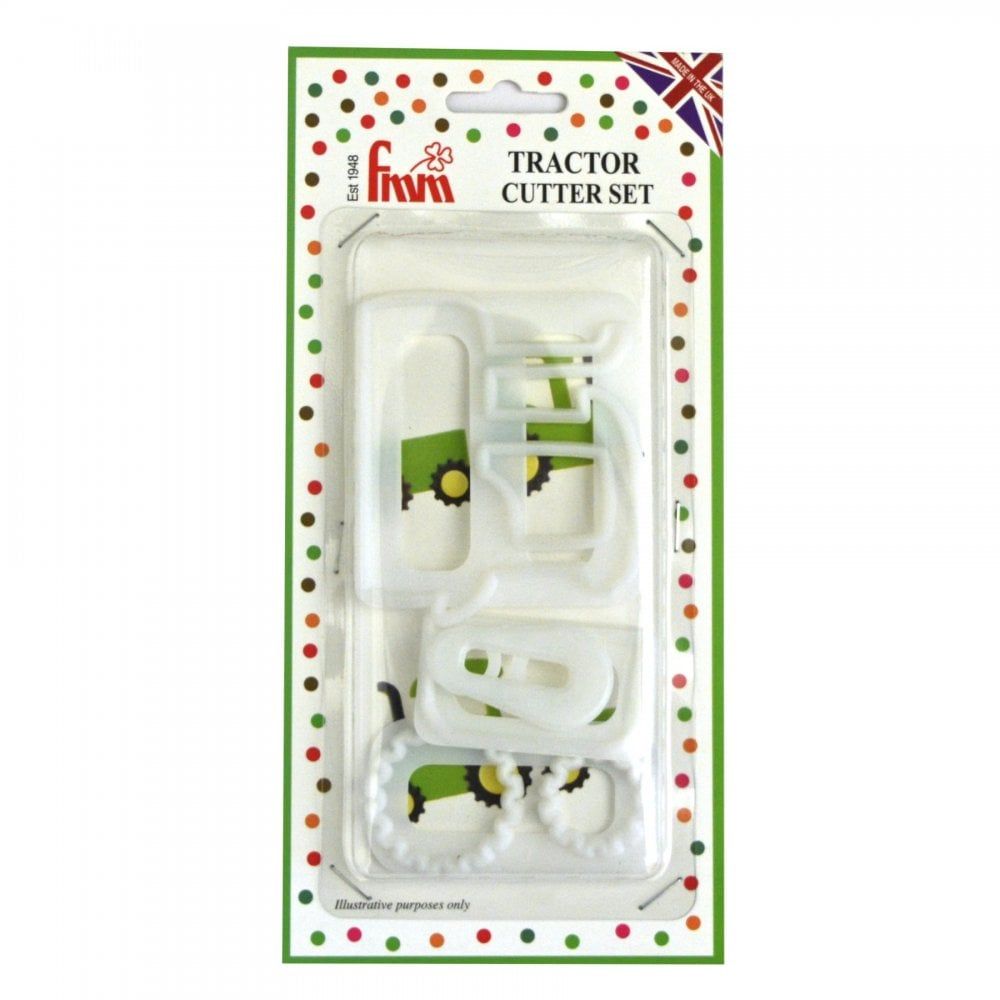 FMM Icing Cutter Farm Farmer Tractor Set Boy Cake Fondant Stencil Cuts ...