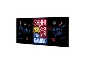 Large Gaming Mouse Pad Desk Pad Anti-Slip SHHH Im Gaming Extended Mouse ...