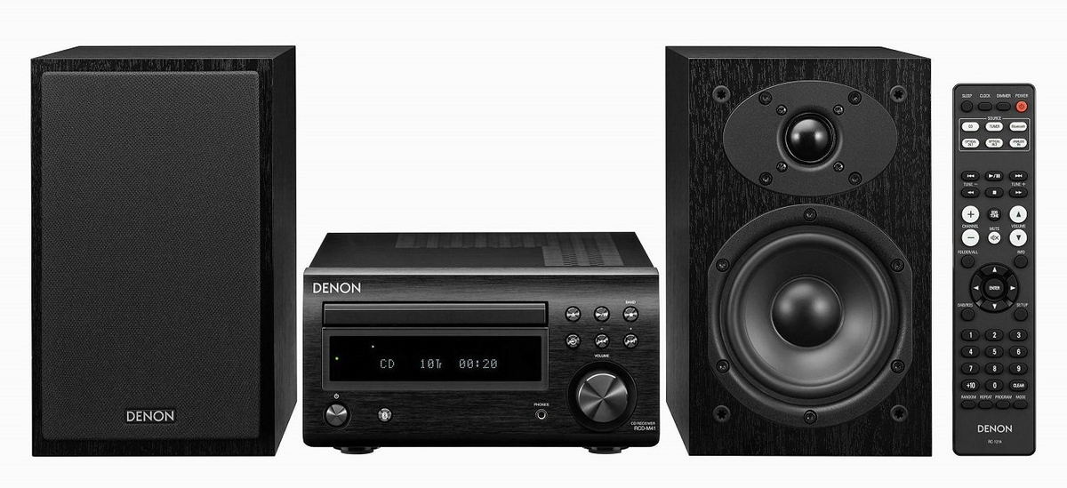 Denon D-M41 Mini Hi-Fi System - Black | Shop Today. Get it Tomorrow ...